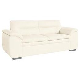 2,5-Sitzer COTTA "Leandra" Sofas Gr. B/H/T: 205cm x 88cm x 90cm, Kunstleder SOFTLUX, beige (creme)