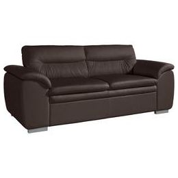 2,5-Sitzer COTTA "Leandra" Sofas Gr. B/H/T: 205 cm x 88 cm x 90 cm, Kunstleder SOFTLUX, braun