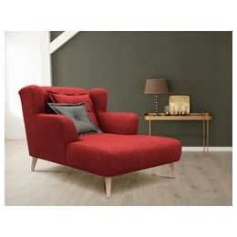 Loveseat Home Affaire "Baggio" Sessel Gr. Struktur, B/H/T: 101 cm x 99 cm x 152 cm, rot