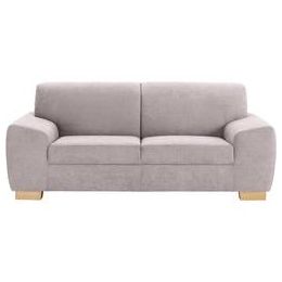 2-Sitzer DOMO collection "Incanto", grau (taupe), B:200cm H:81cm T:89cm, Sofas