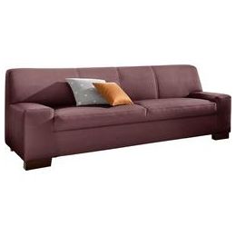 2-Sitzer DOMO collection "Norma" Sofas Gr. B/H/T: 192cm x 74cm x 85cm, Kunstleder SOFTLUX, ohne Funktion, rot (kaminrot)