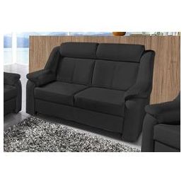 Sit & More 2-Sitzer SIT & MORE "Basel" Sofas Gr. B/H/T: 140cm x 98cm x 95cm, NaturLEDER-Kunstleder, schwarz