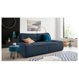 2-Sitzer DOMO collection "Cesena", blau (dunkelblau), B:200cm H:81cm T:109cm, Sofas