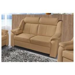 Sit & More 2-Sitzer SIT & MORE "Basel" Sofas Gr. B/H/T: 140cm x 98cm x 95cm, NaturLEDER-Kunstleder, braun (cappuccino)