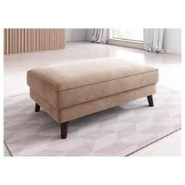 Hocker Inosign "Laurentia" Gr. B/H/T: 123cm x 45cm x 74cm, Luxus-Microfaser, beige Polsterhocker Hocker