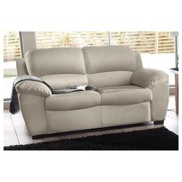 2-Sitzer COTTA "Dani" Sofas Gr. B/H/T: 146cm x 87cm x 89cm, NaturLEDER, grau