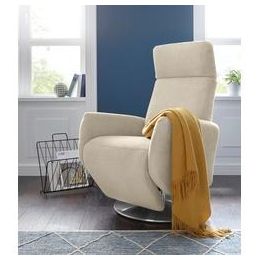 Sit & More TV-Sessel SIT & MORE "Kobra" Sessel Gr. Luxus-Microfaser, B/H/T: 71cm x 110cm x 82cm, beige (creme)