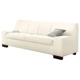 3-Sitzer DOMO collection "Norma Top" Sofas Gr. B/H/T: 212cm x 77cm x 90cm, NaturLEDER, ohne Funktion, beige (porzellan)