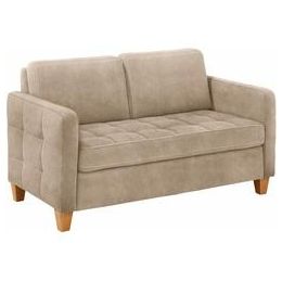 2-Sitzer Home Affaire "Earl" Sofas Gr. B/H/T: 133cm x 78cm x 78cm, Luxus-Microfaser Lederoptik, beige