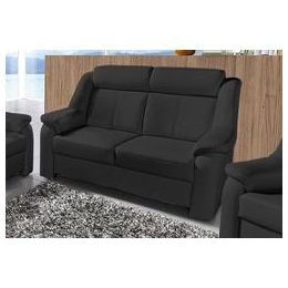 Sit & More 2-Sitzer SIT & MORE "Basel" Sofas Gr. B/H/T: 140cm x 98cm x 95cm, Kunstleder SOFTLUX, schwarz