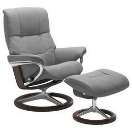 Relaxsessel stressless "Mayfair", grau (wild dove batick), B:83cm H:102cm T:73cm, Leder BATICK: BATICK ist ein leicht korrigiertes, durchgefärbtes und genarbtes Möbelleder, bei dem die meisten Unebenheiten und Spuren in der Regel entfernt wurden., Leder PALOMA: PALOMA ist ein durchgefärbtes Semianilin-Möbelleder mit natürlicher Narbung., ROHLEDER Stoff Q2 FARON: Ein fester zuverlässiger Bouclu00e9