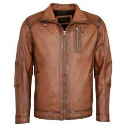 Bikerjacke JCC "31020351" Gr. 60, braun (cognac) Herren Jacken