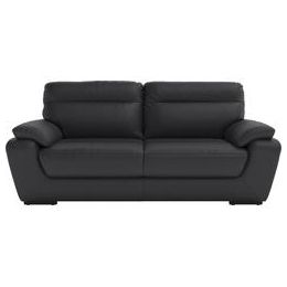 2-Sitzer Home Affaire "Brandy" Sofas Gr. B/H/T: 210 cm x 95 cm x 100 cm, Leder PAMPAS, schwarz