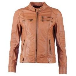 Bikerjacke JCC "Sirpa" Gr. 38, braun (dark cognac) Damen Jacken