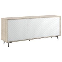 Kommode Inosign Sideboards Gr. B/H/T: 184cm x 77cm x 45cm, weiß (eiche, weiß)