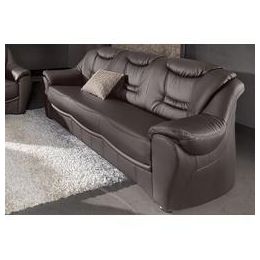 Sit & More 3-Sitzer SIT & MORE "Benson" Sofas Gr. B/H/T: 193cm x 94cm x 95cm, Luxus-Kunstleder, braun (mokka)