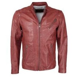 Bikerjacke JCC "3102123" Gr. L, rot (oxblood) Herren Jacken