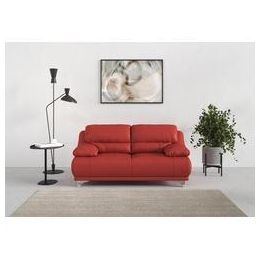 2-Sitzer COTTA "Maranello" Sofas Gr. H/T: 86cm x 93cm, Kunstleder SOFTLUX, rot