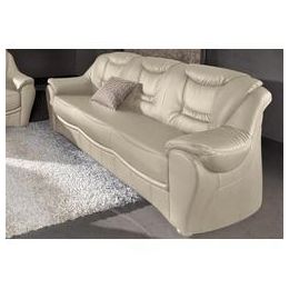 Sit & More 3-Sitzer SIT & MORE "Benson" Sofas Gr. B/H/T: 193cm x 94cm x 95cm, Luxus-Kunstleder, beige (creme)