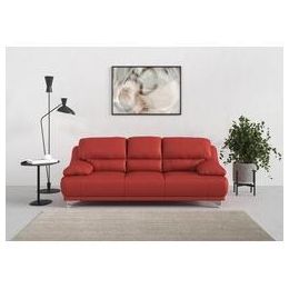 3-Sitzer COTTA "Maranello" Sofas Gr. B/H/T: 216cm x 86cm x 93cm, Kunstleder SOFTLUX, rot