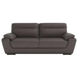 3-Sitzer Home Affaire "Brandy" Sofas Gr. B/H/T: 224 cm x 95 cm x 100 cm, Leder PAMPAS, braun (cocoa)