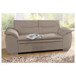 2-Sitzer COTTA "Leandra" Sofas Gr. B/H/T: 185 cm x 88 cm x 90 cm, Luxus-Microfaser, braun (schlamm)