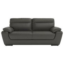 2-Sitzer Home Affaire "Brandy" Sofas Gr. B/H/T: 210cm x 95cm x 100cm, Leder EVITA, grau