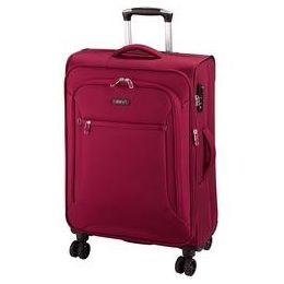 d&n Reisekoffer d&n Travel Line 6404 Trolley 68 cm erweiterbar 4 Rollen 70 l - Rot