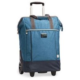 Punta Big Wheel Einkaufstrolley 62 cm 2 Rollen 40 l - Blau