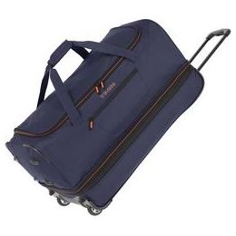 Travelite Basics Trolley Reisetasche 70 cm erweiterbar 2 Rollen 98 l - Blau