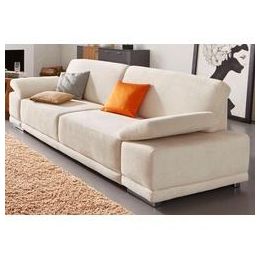 Sit & More 3-Sitzer SIT & MORE "Coria" Sofas Gr. B/H/T: 215cm x 80cm x 99cm, Struktur fein, beige (creme)