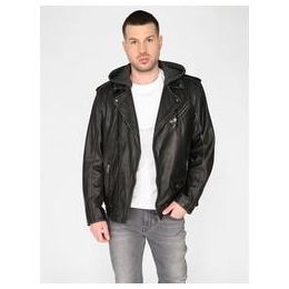 Lederjacke Mustang "31021304" Gr. S, schwarz (vintage black) Herren Jacken