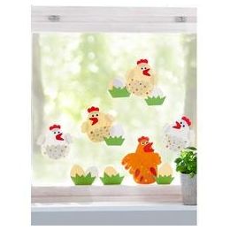 JAKO-O Sachenmacher Fensterbilder Schnippel-Hühner, weiß