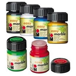 Marabu Marmorierfarben-Set, 6 x 15 ml, gelb