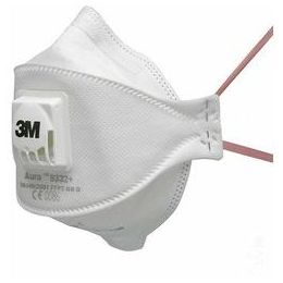 2x Mundschutz Maske FFP3 Atemschutzmaske Gesichtsmaske Ventil 3MTM AuraTM 9332+ , VPE: 2