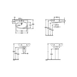 Villeroy & Boch Villeroy & Boch Ablaufhaube O.novo 225x320x290mm Weiß Alpin 52660001