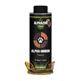 ALPHAZOO Alpha-Immun Futteröl für Hunde und Katzen 250 ml