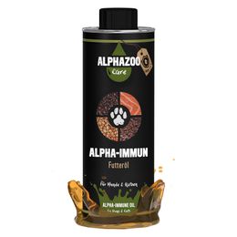 ALPHAZOO Alpha-Immun Futteröl für Hunde und Katzen 500 ml