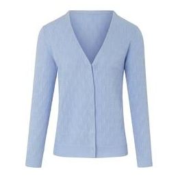 Strickjacke aus 100% SUPIMA®-Baumwolle Peter Hahn blau, 44