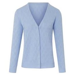 Strickjacke aus 100% SUPIMA®-Baumwolle Peter Hahn blau, 38