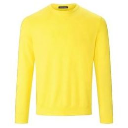 Rundhals-Pullover aus 100% Baumwolle Pima Cotton louis sayn gelb, 50