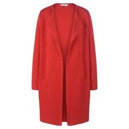 Long-Strickjacke aus 100% SUPIMA®-­Baumwolle Peter Hahn rot, 40