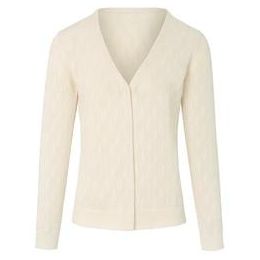 Strickjacke aus 100% SUPIMA®-Baumwolle Peter Hahn weiss, 42