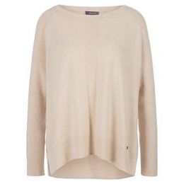 Rundhals-Pullover Basler beige, 40