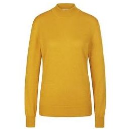 Stehbund-Pullover Modell Sabrina Peter Hahn Seide/Kaschmir gelb, 48