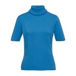 Rollkragen-Pullover aus 100% Premium-Kaschmir Peter Hahn Cashmere blau, 40