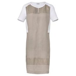 Kleid aus 100% Leinen Riani beige, 44