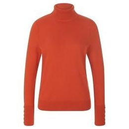 Rollkragen-Pullover aus 100% SUPIMA®-Baumwolle Peter Hahn orange, 46