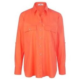 Bluse Hemdkragen Peter Hahn orange, 46