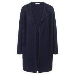 Long-Strickjacke aus 100% SUPIMA®-­Baumwolle Peter Hahn blau, 36